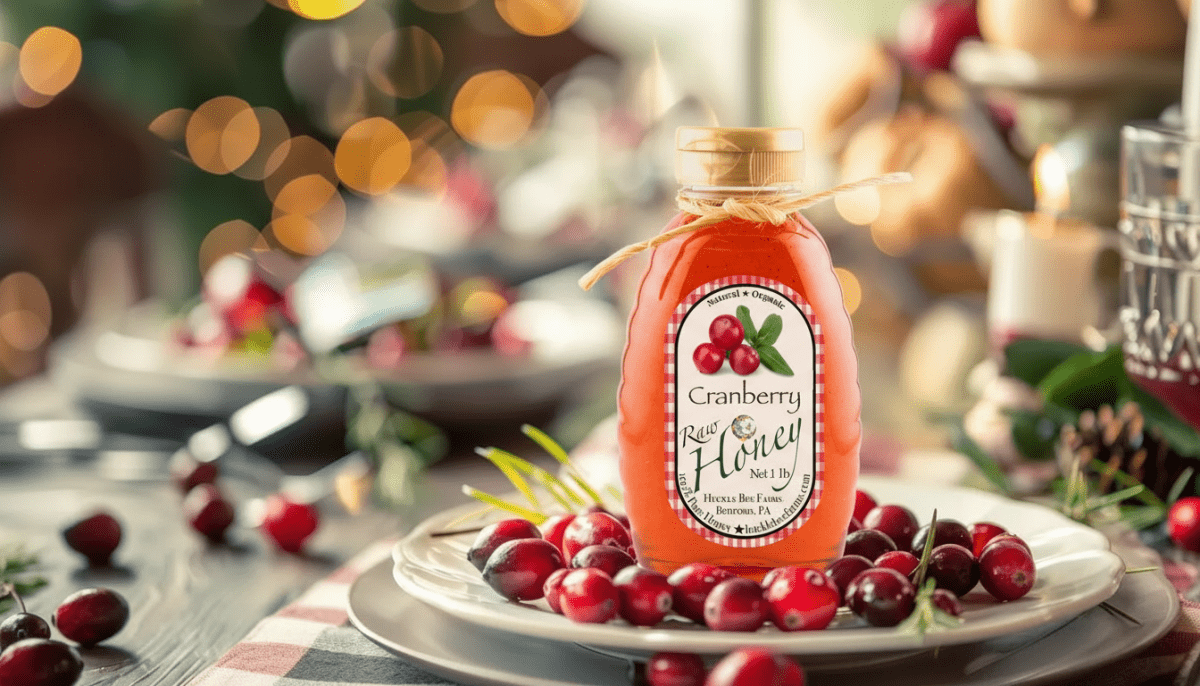 Cranberry Honey | Gourmet Raw Holiday Honey Infused